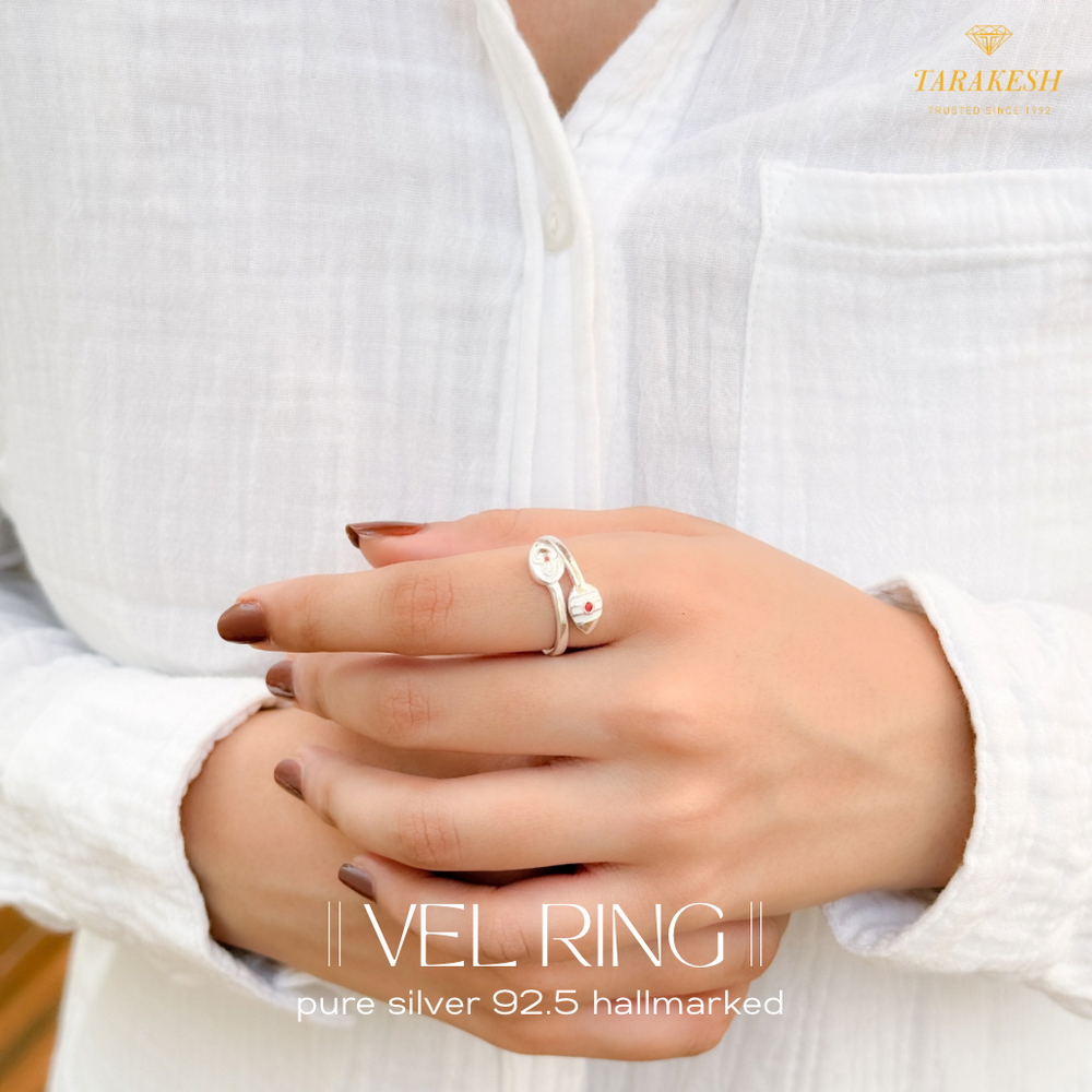 Murugan Pure Silver Ring: Vel Edition (Unisex)