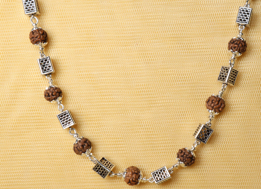 Shop Authentic Rudraksha Silver Chains – Tarakesh Collection