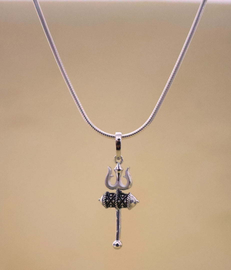 Trishul Pure Premium Silver Pendent – Tarakesh