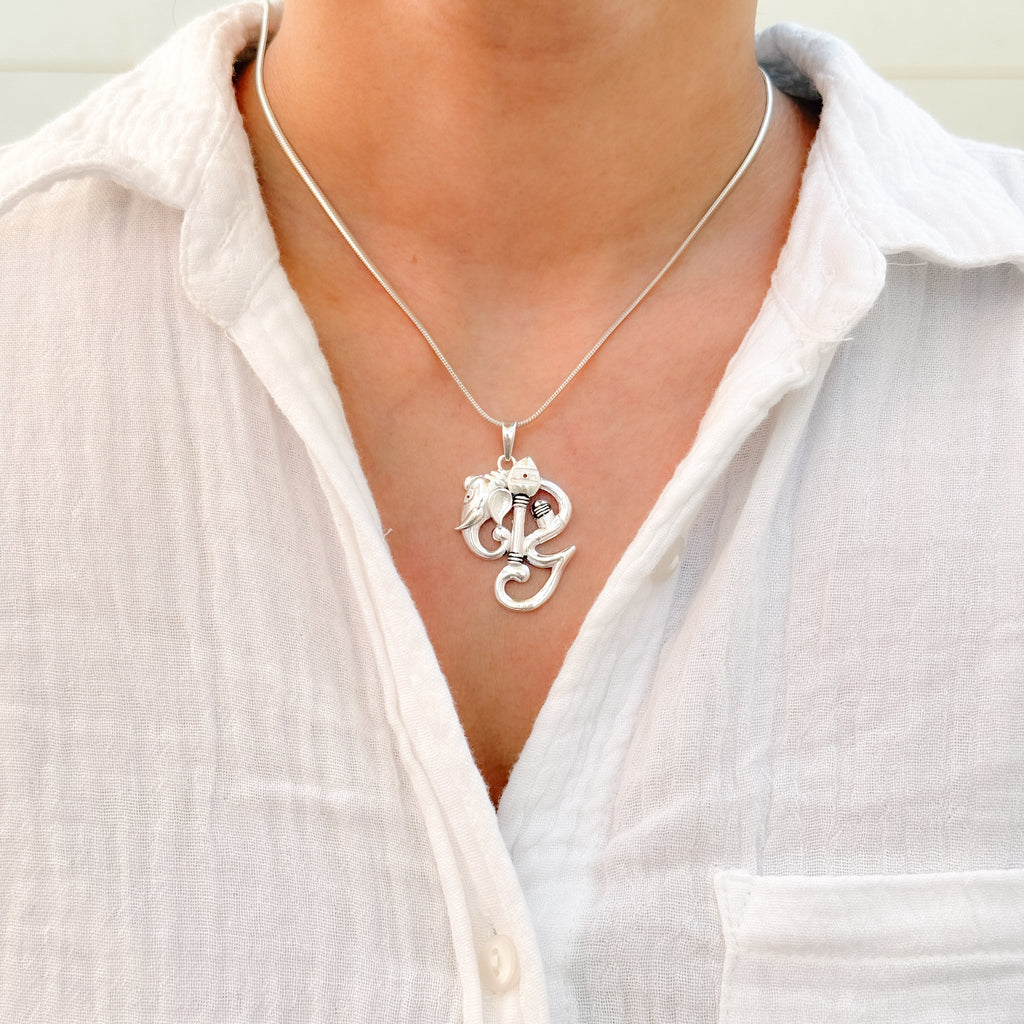 Murugan Pure Silver Pendant: Shiva Edition