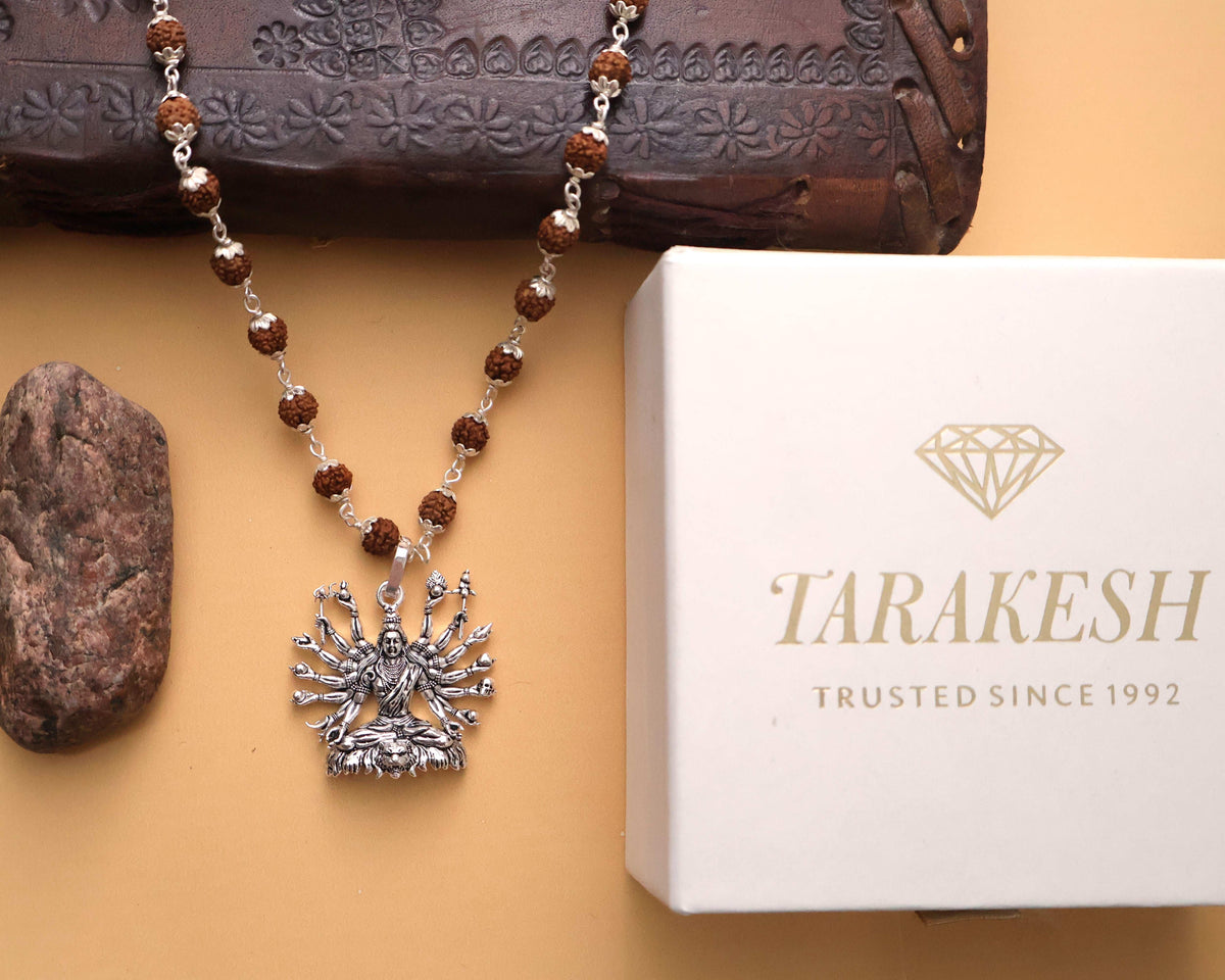 Sitted Shiva Embrace Silver Pendant